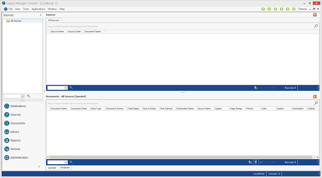 Learning about the Output Manager Console
