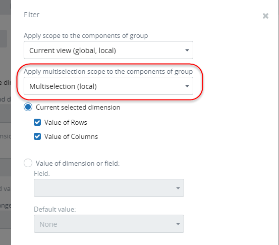 Filter groups for record grids