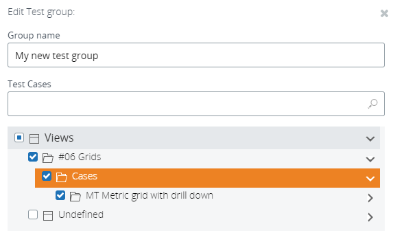 Test Groups