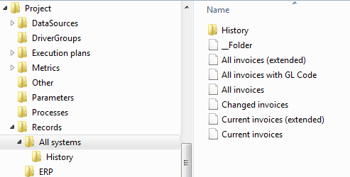 Export a project as separate files