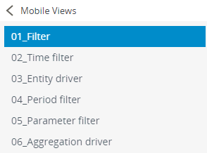 Design View layouts for mobile dashboards