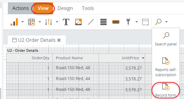 Create a details pop-up window for a grid