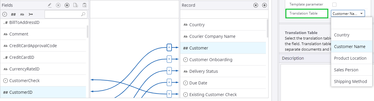 Use a translation table