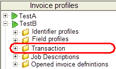 Work with transaction descriptions