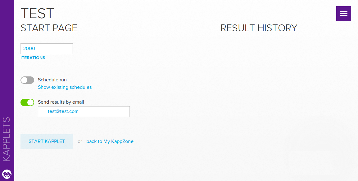 Create Email Notifications from Kapplets